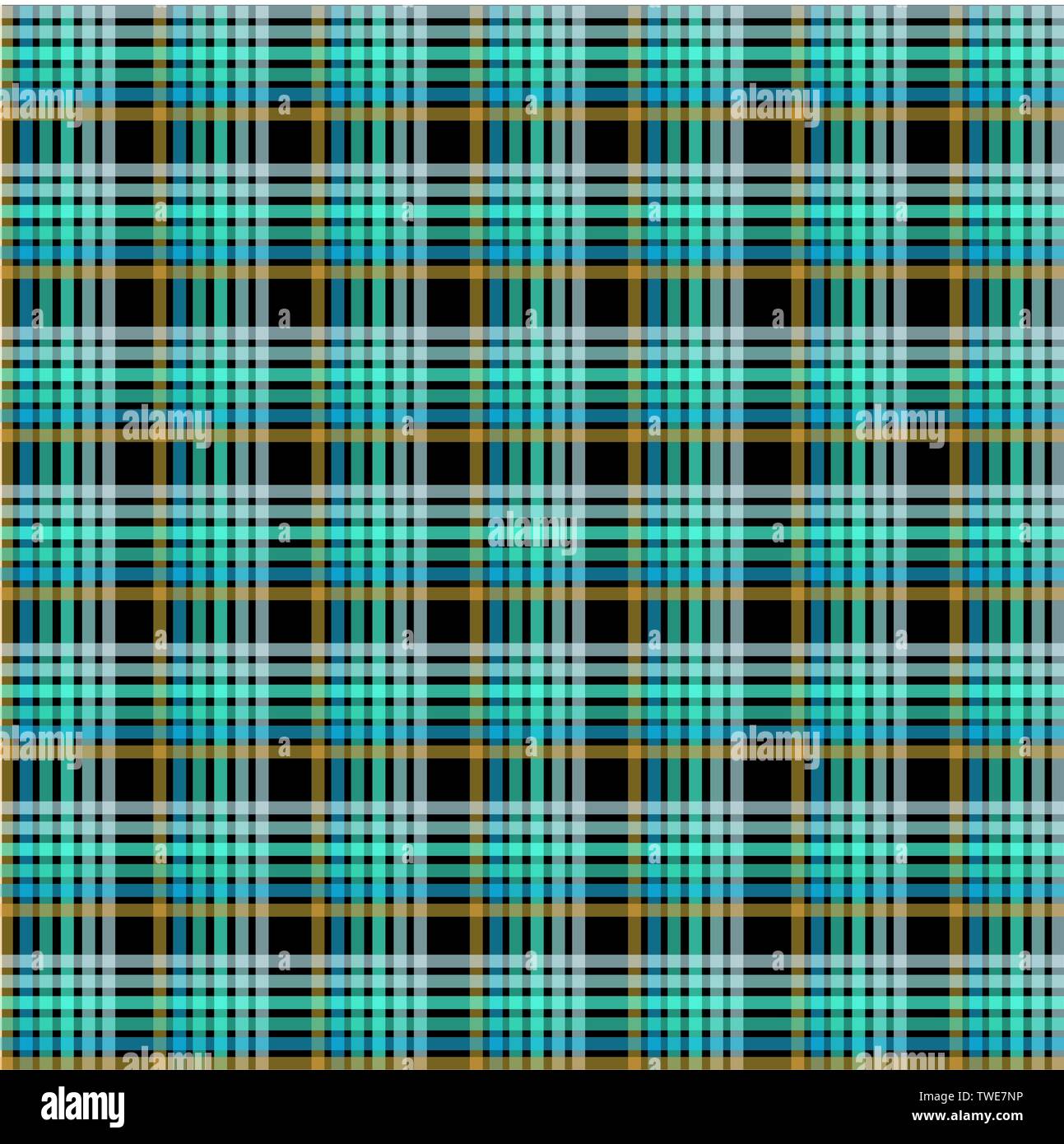 Vintage turquoise green stripes plaid pattern texture background Stock ...