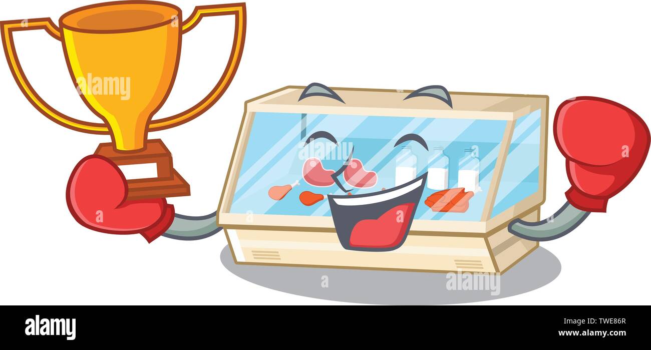 Boxing winner trade counter in the a cartoon Stock Vector Image & Art ...