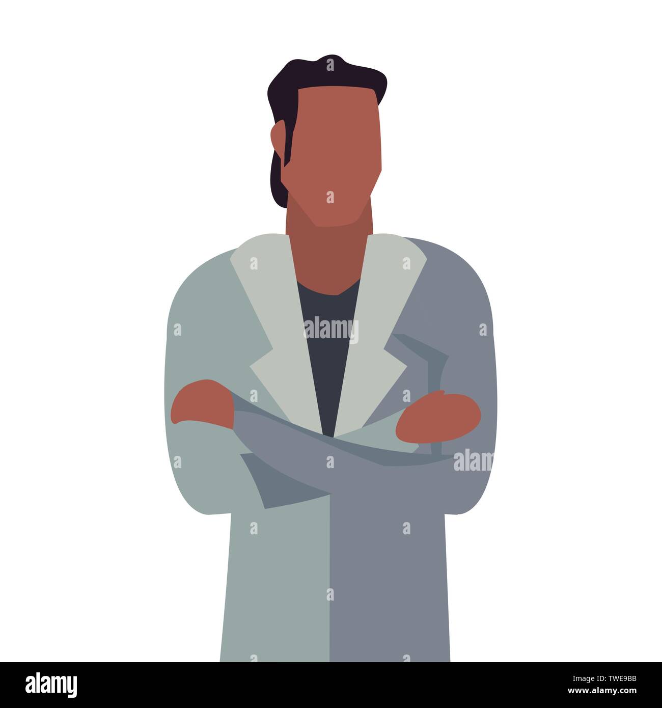man character portrait cartoon design vector illustration Stock Vector ...
