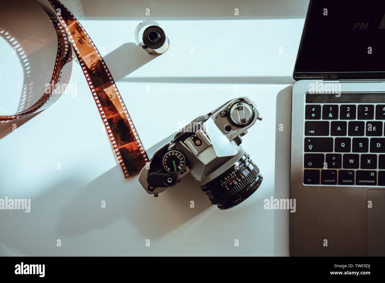 Professional studio set video blogger hi-res stock photography and ...