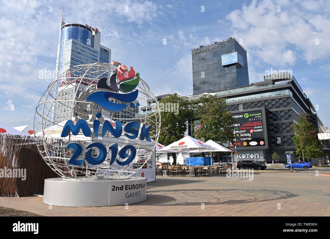 20/06/2019. Minsk. Belarus. Views of Minsk during the 2019 european ...