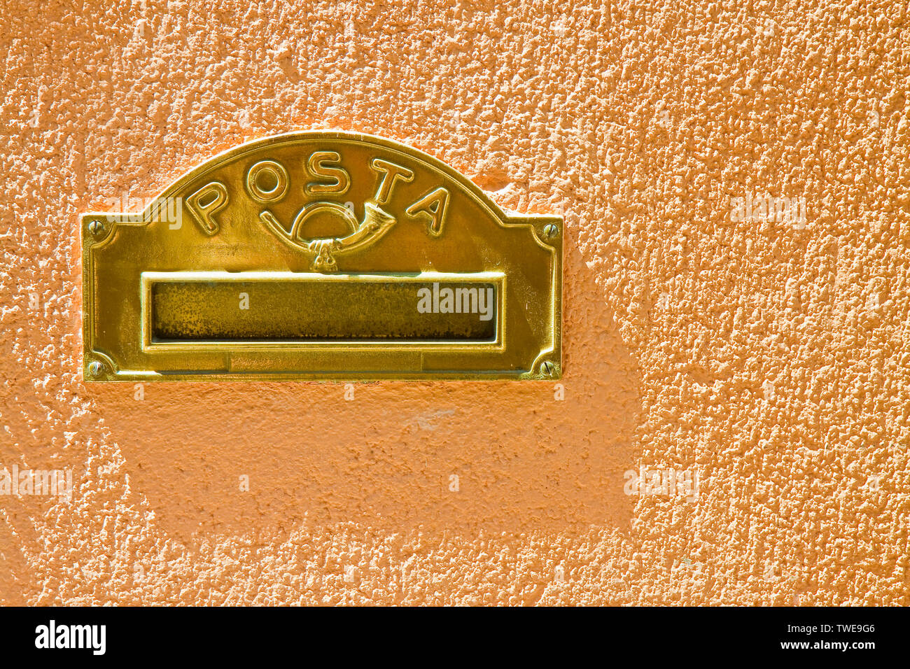 Letter box built into wall hi-res stock photography and images - Alamy