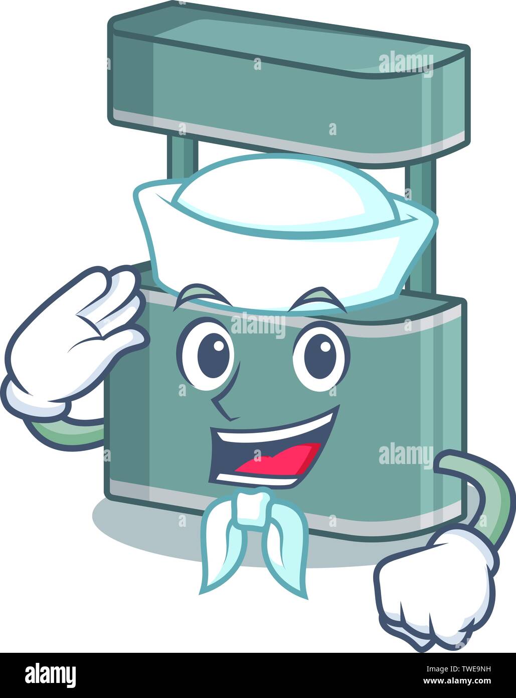 Sailor trade stand isolated in the cartoon Stock Vector Image & Art - Alamy