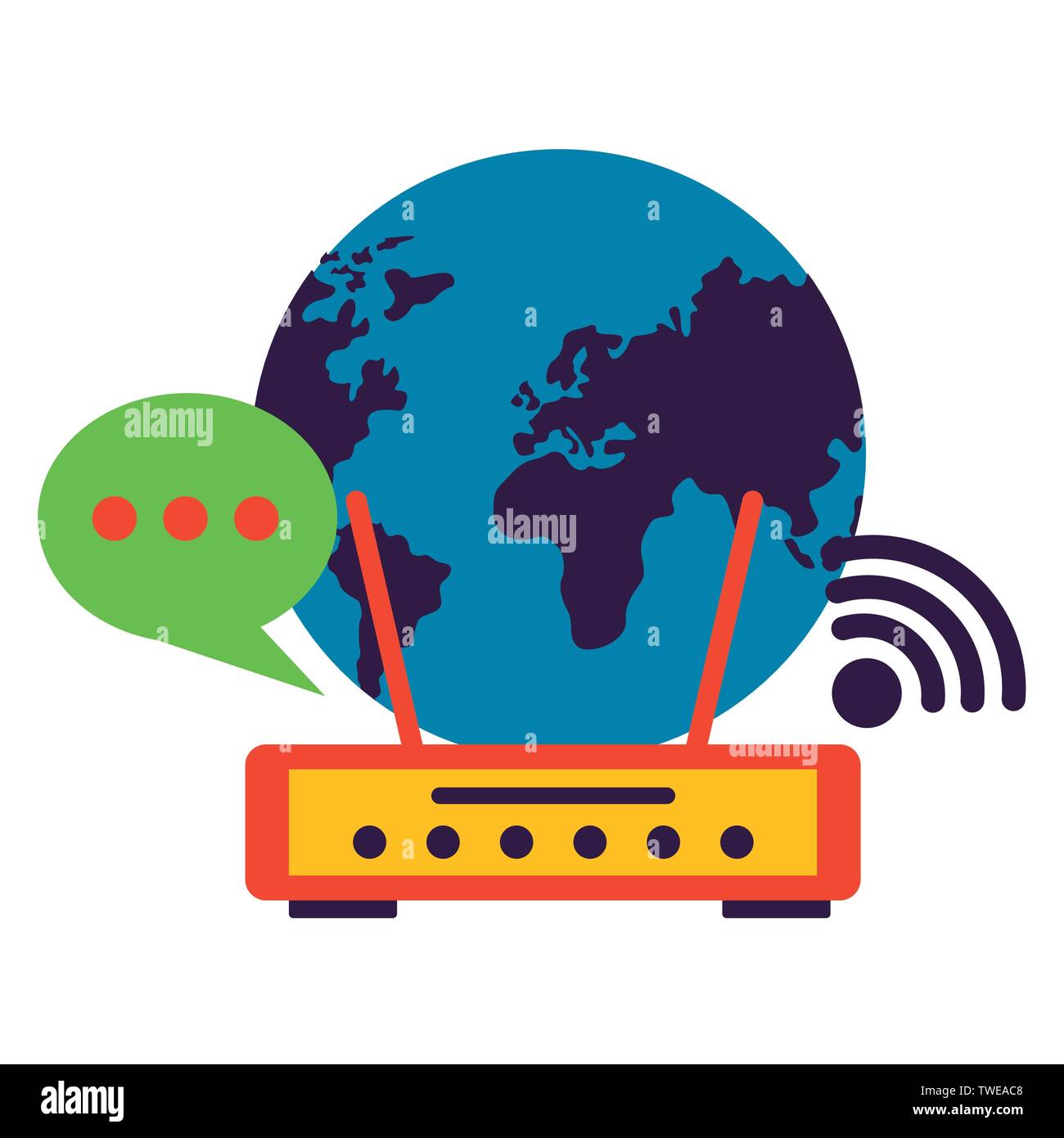 wifi free connection Stock Vector Image & Art - Alamy