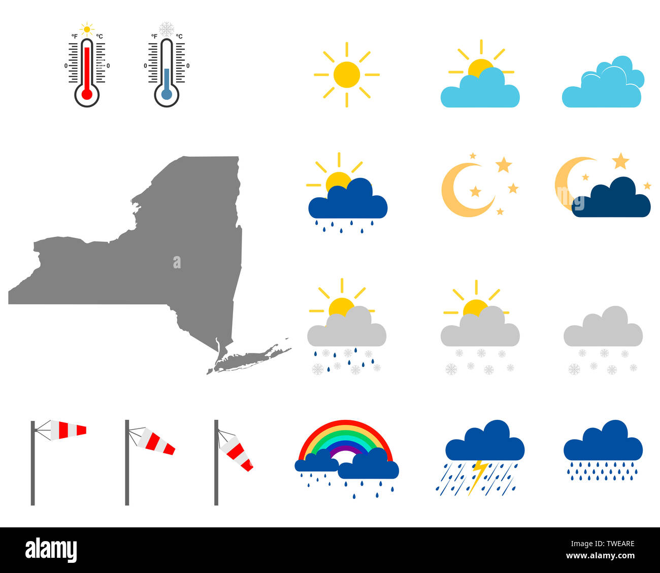 Weather Map Symbols For Kids