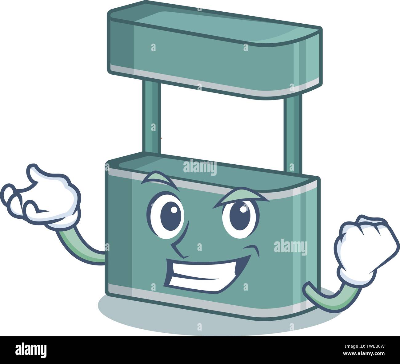 Successful trade stand in the character shape Stock Vector Image & Art ...