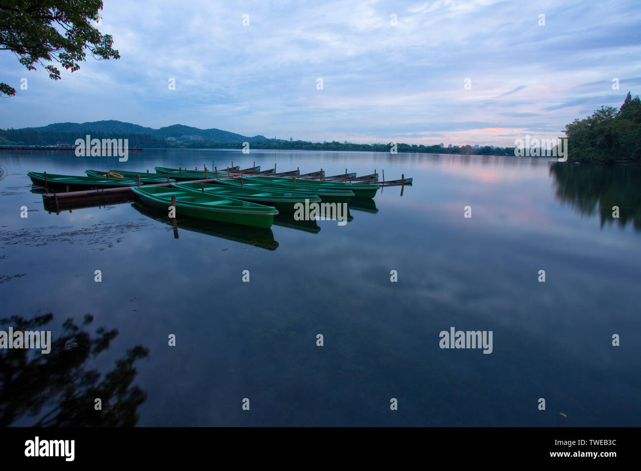 Boat on river Stock Photo - Alamy