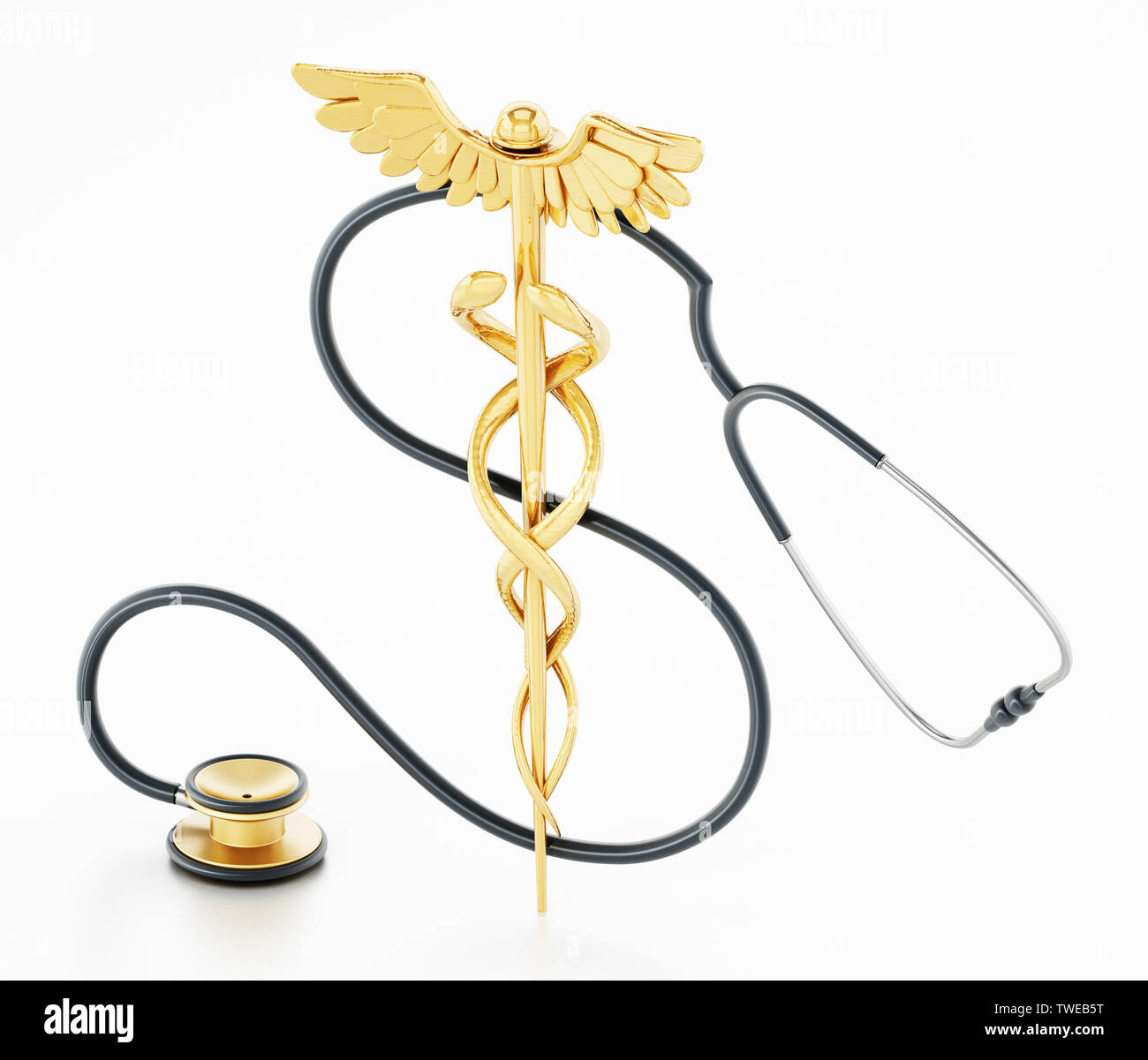 Caduceus and stethoscope hi-res stock photography and images - Alamy