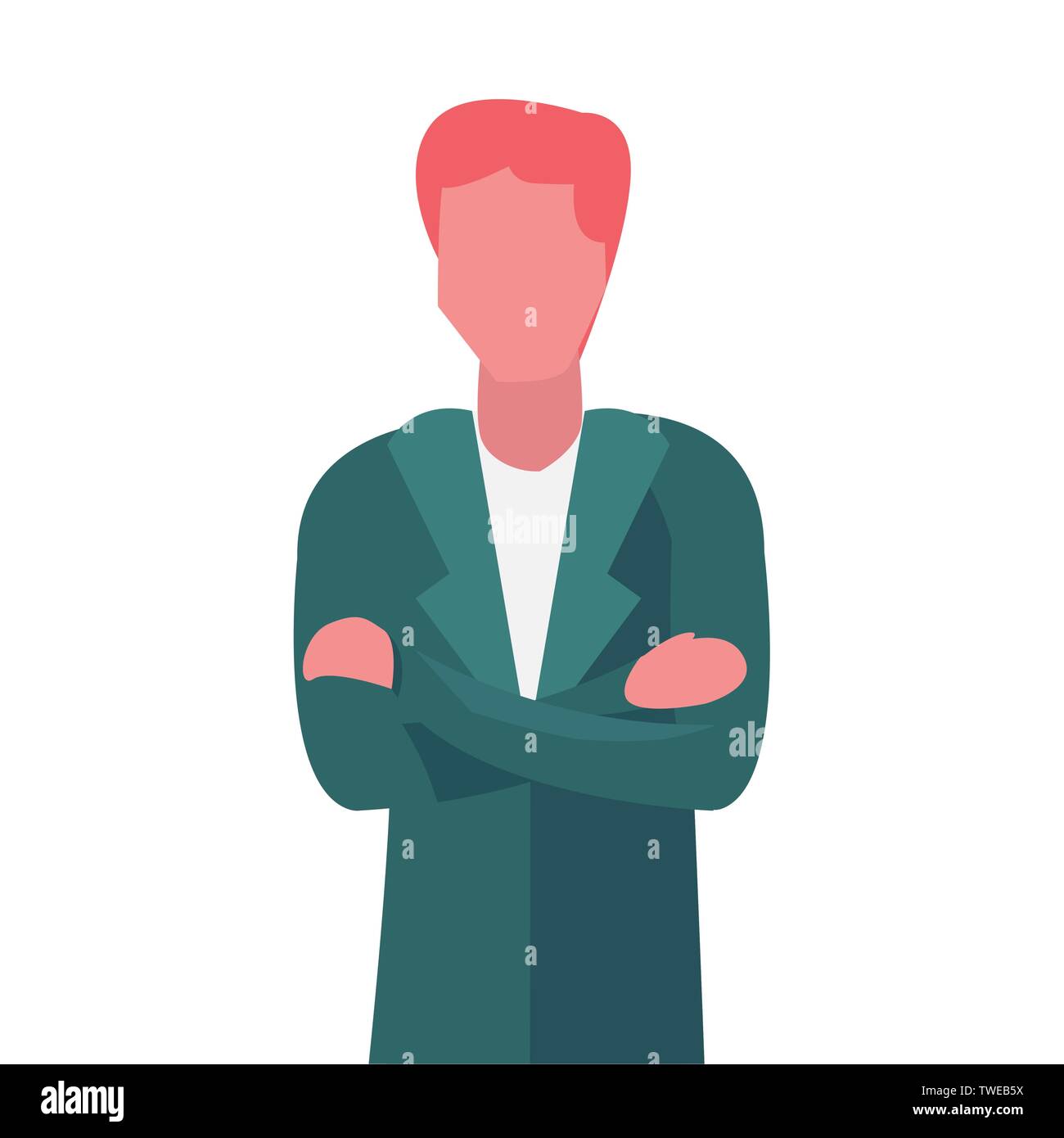 man character portrait cartoon design vector illustration Stock Vector ...