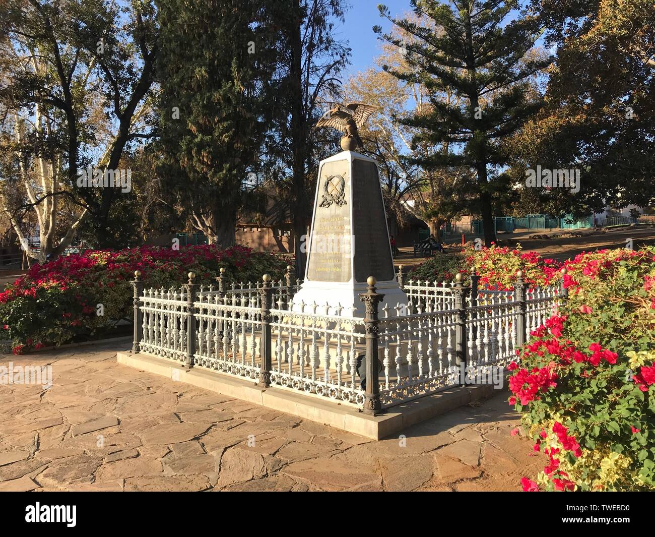 Windhuk, Namibia. 04th June, 2019. Memorial to the German soldiers of ...