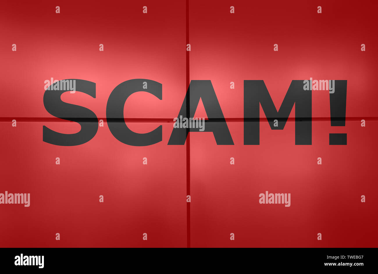 Red scam alert warning hi-res stock photography and images - Alamy