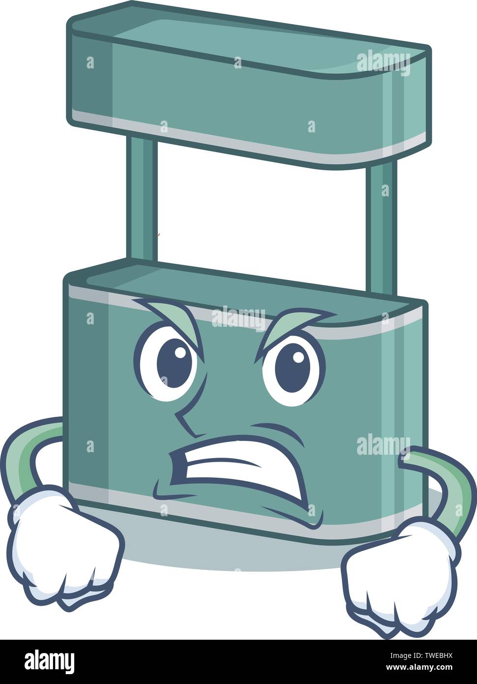 Angry trade stand on the cartoon roadside Stock Vector Image & Art - Alamy