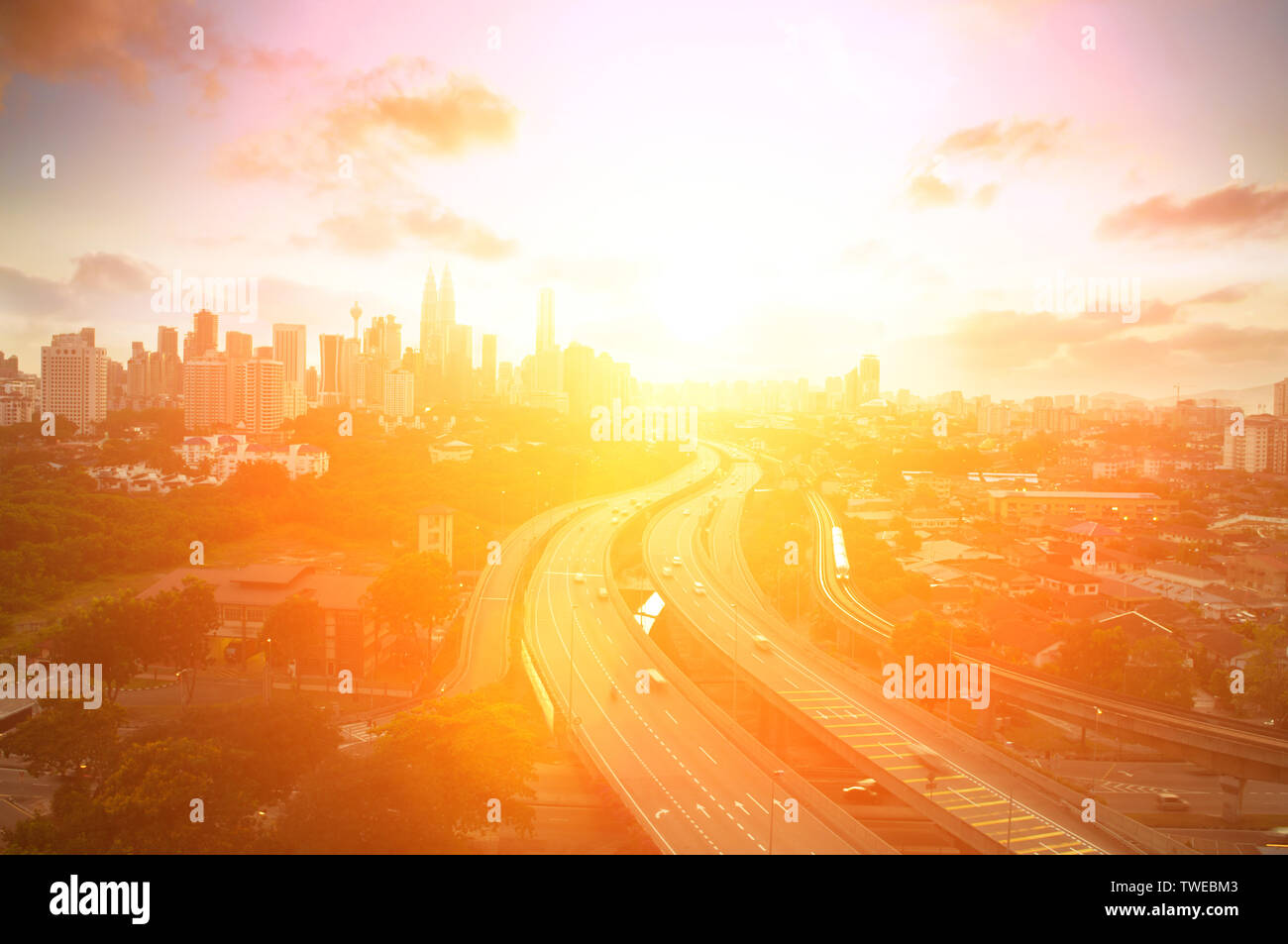 Kuala Lumpur city skyline, Malaysia Stock Photo - Alamy