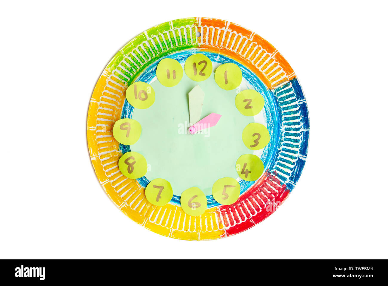 Clock 2 oclock cartoon Cut Out Stock Images & Pictures - Alamy