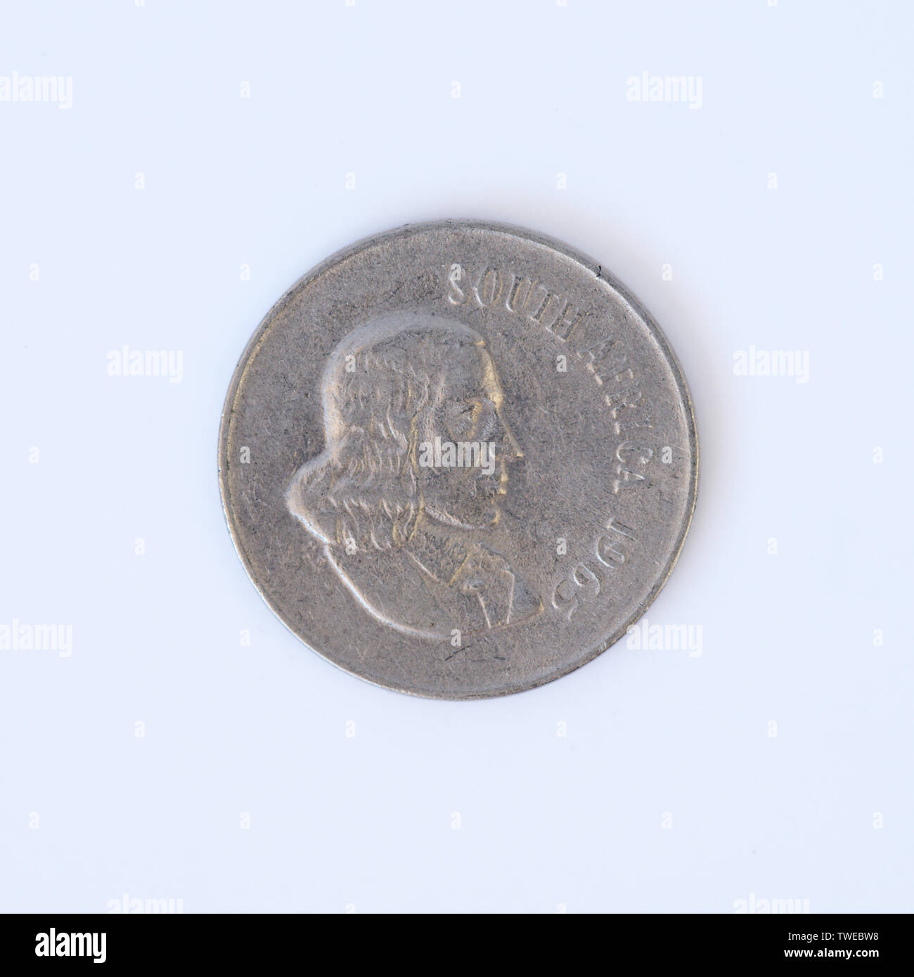 South Africa 10 Cents Coin - 1965 Stock Photo - Alamy