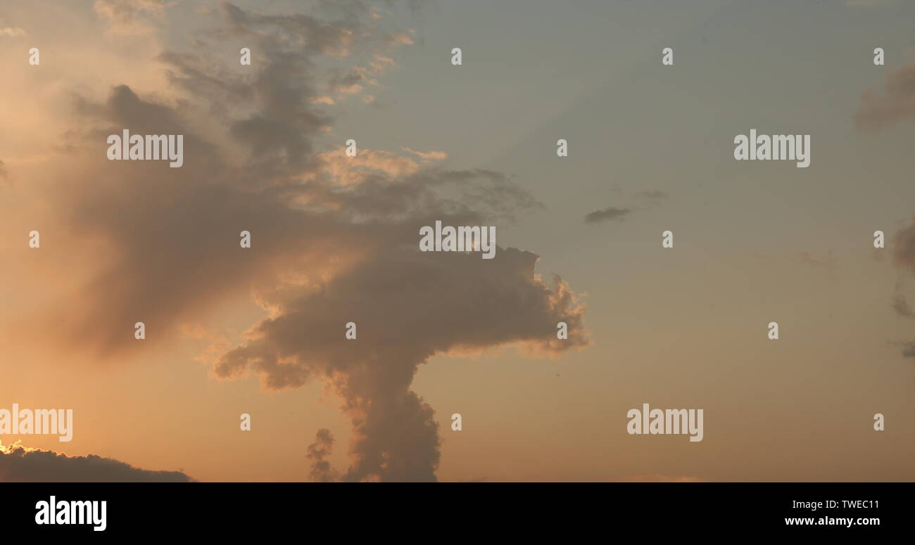 dull and beige clouds in the evening Stock Photo - Alamy