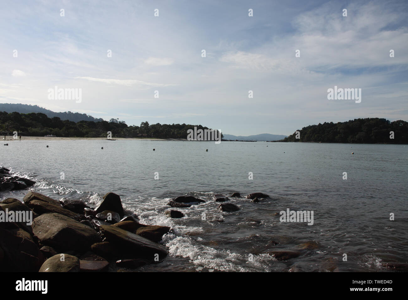 Panoramic coastal rock formation hi-res stock photography and images ...