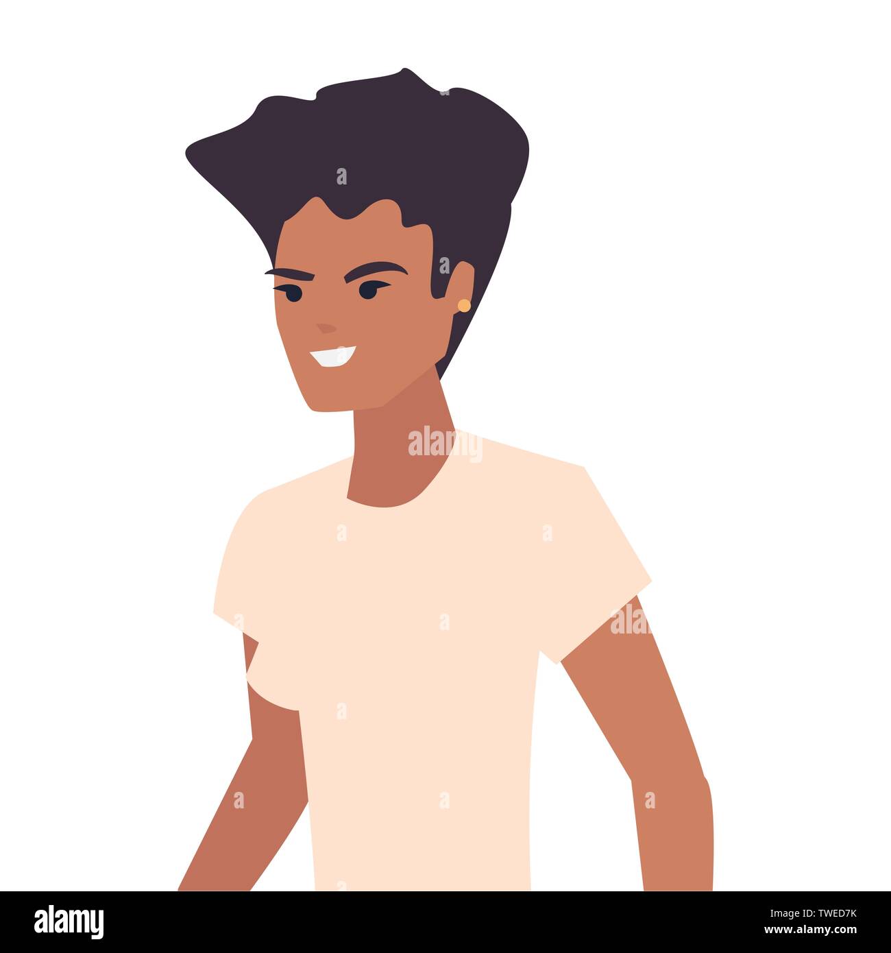 woman female character portrait design vector illustration Stock Vector ...