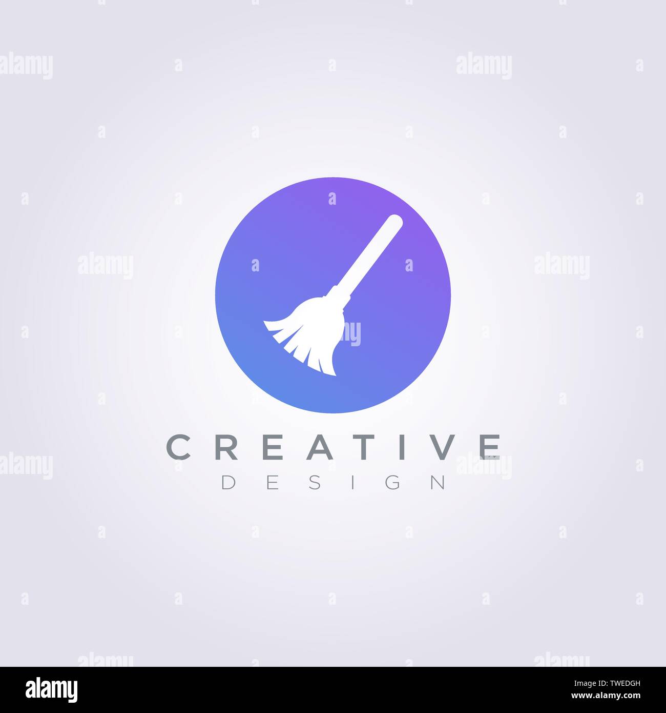 Broom Vector Illustration Design Clipart Symbol Logo Template Stock ...