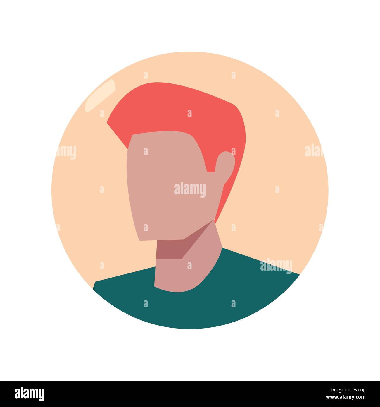 man character portrait cartoon design vector illustration Stock Vector ...
