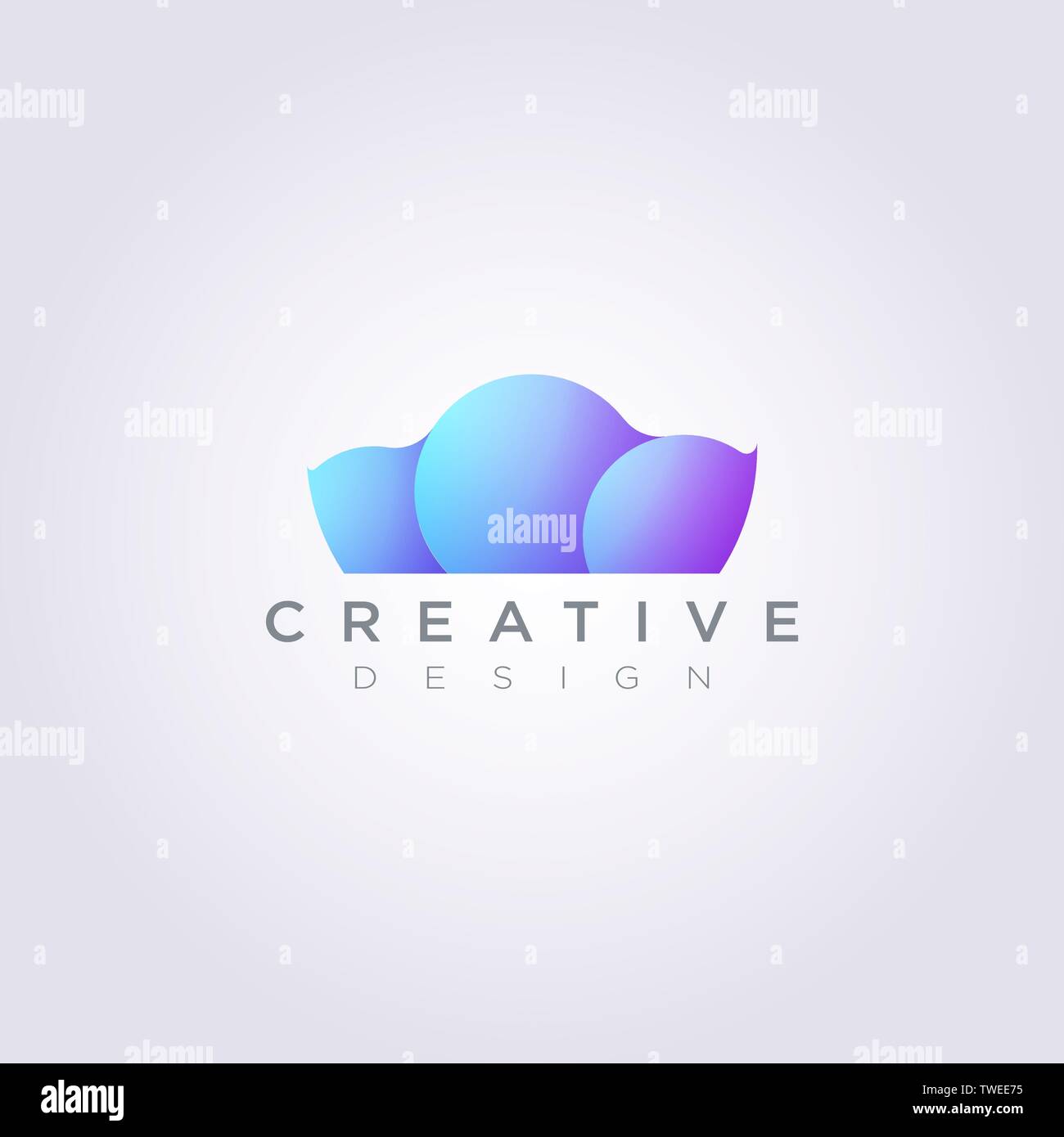 Sky Cloud Weather Vector Illustration Design Clipart Symbol Logo ...