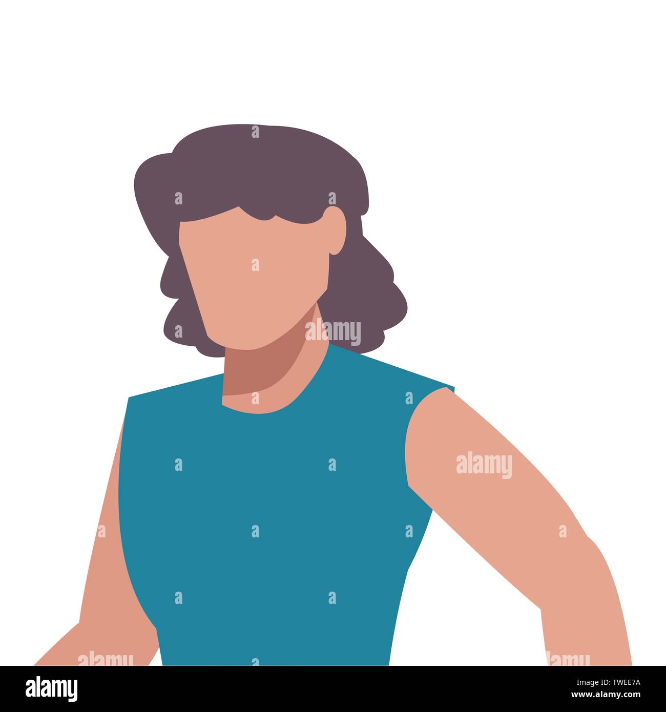 man character portrait cartoon design vector illustration Stock Vector ...