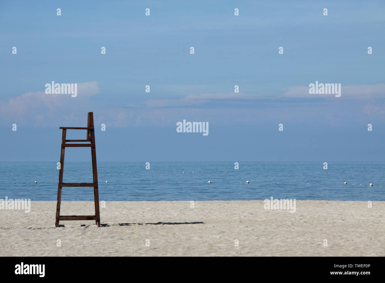 Lifeguard chair on the beach, Malaysia Stock Photo - Alamy