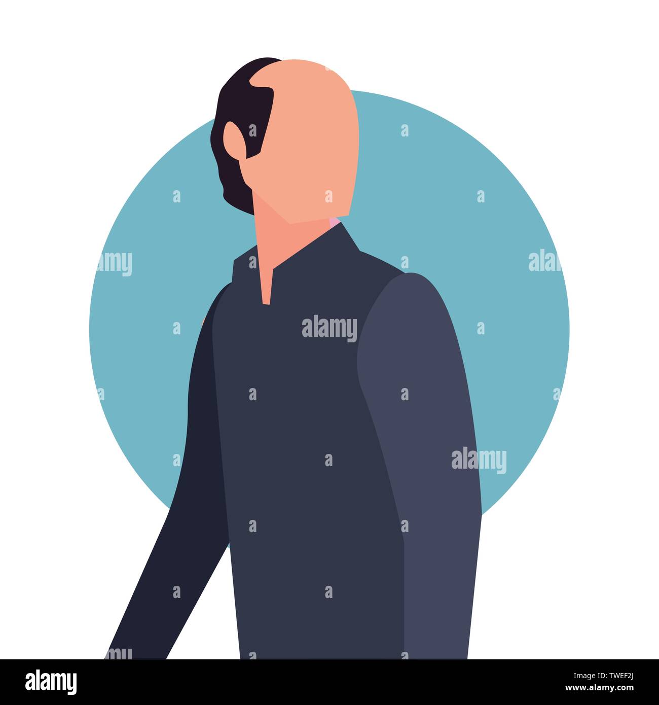 man character portrait cartoon design vector illustration Stock Vector ...