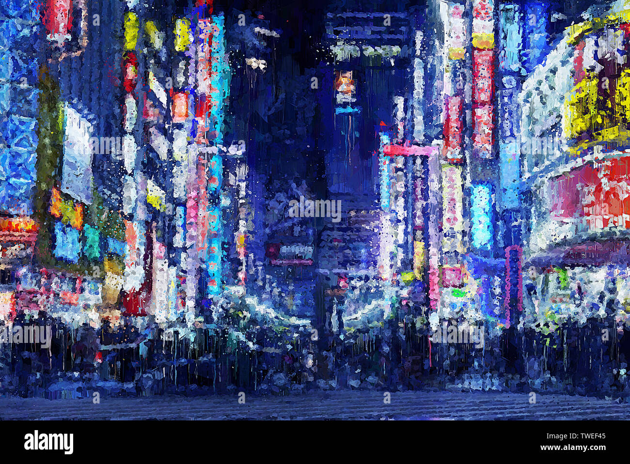 Cyberpunk tokyo nightlife hi-res stock photography and images - Alamy