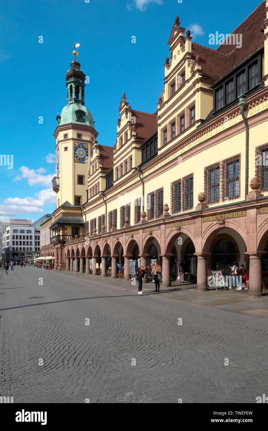 Old Town Hall with Museum of City History, Leipzig, Saxony, Germany ...