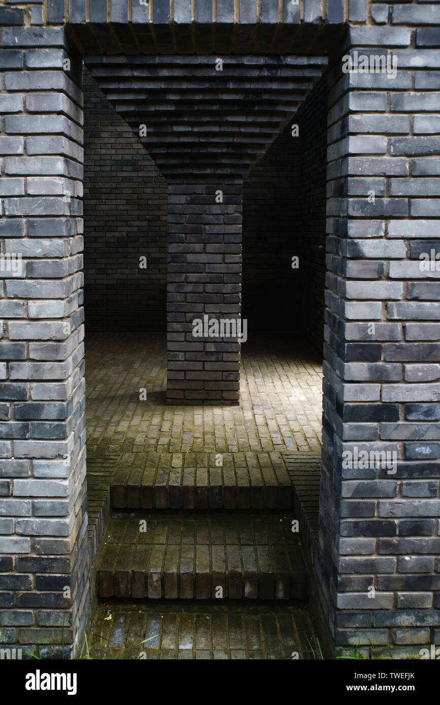 Beijing Red Brick Art Gallery Stock Photo - Alamy