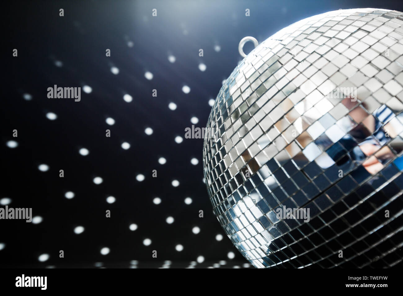 A Mirror disco ball Stock Photo - Alamy