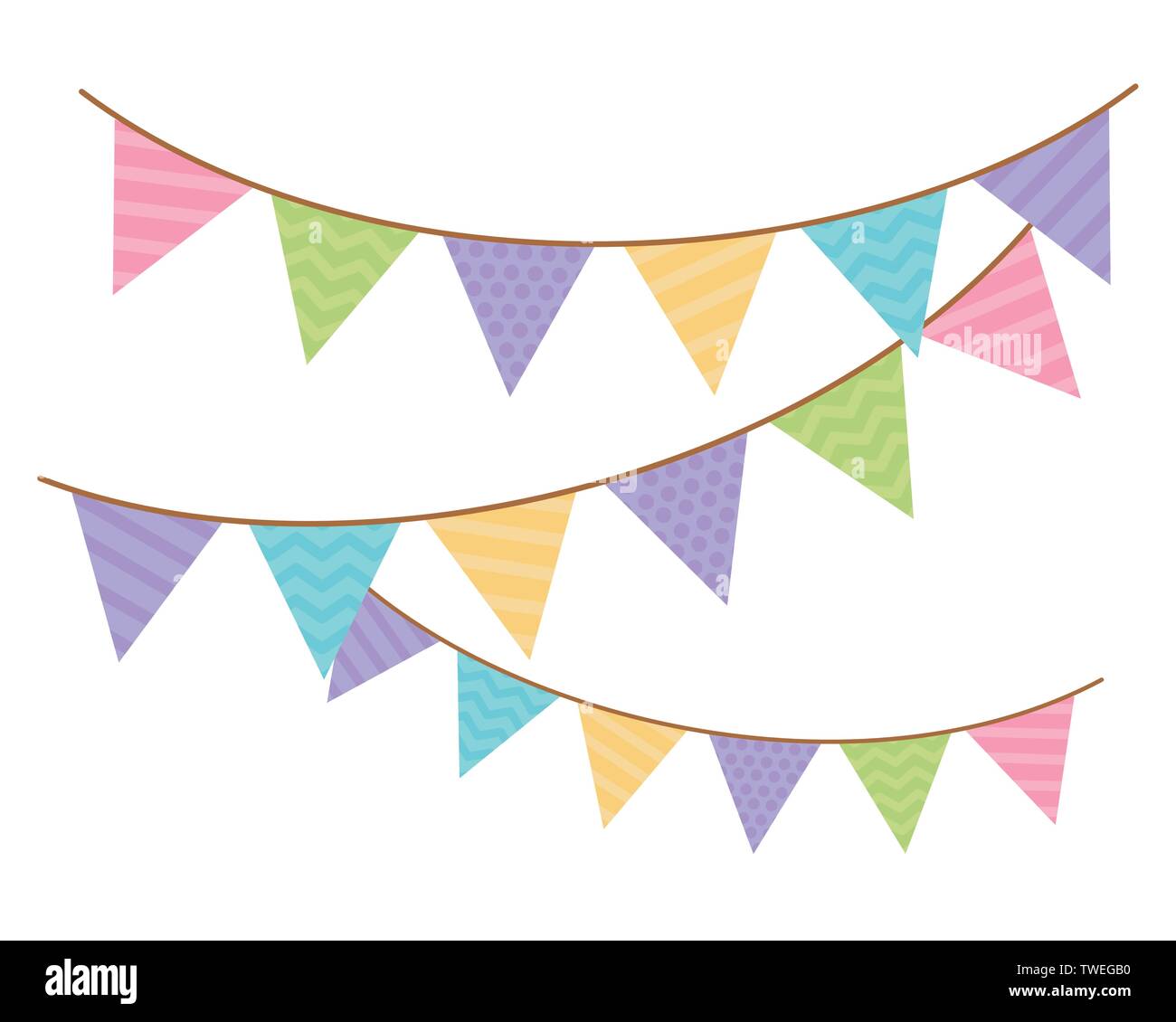 Banner pennant design, Flag event line sports decoration and winning ...