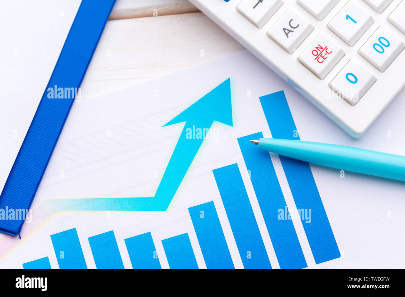 Graphical chart analysis Stock Photo - Alamy