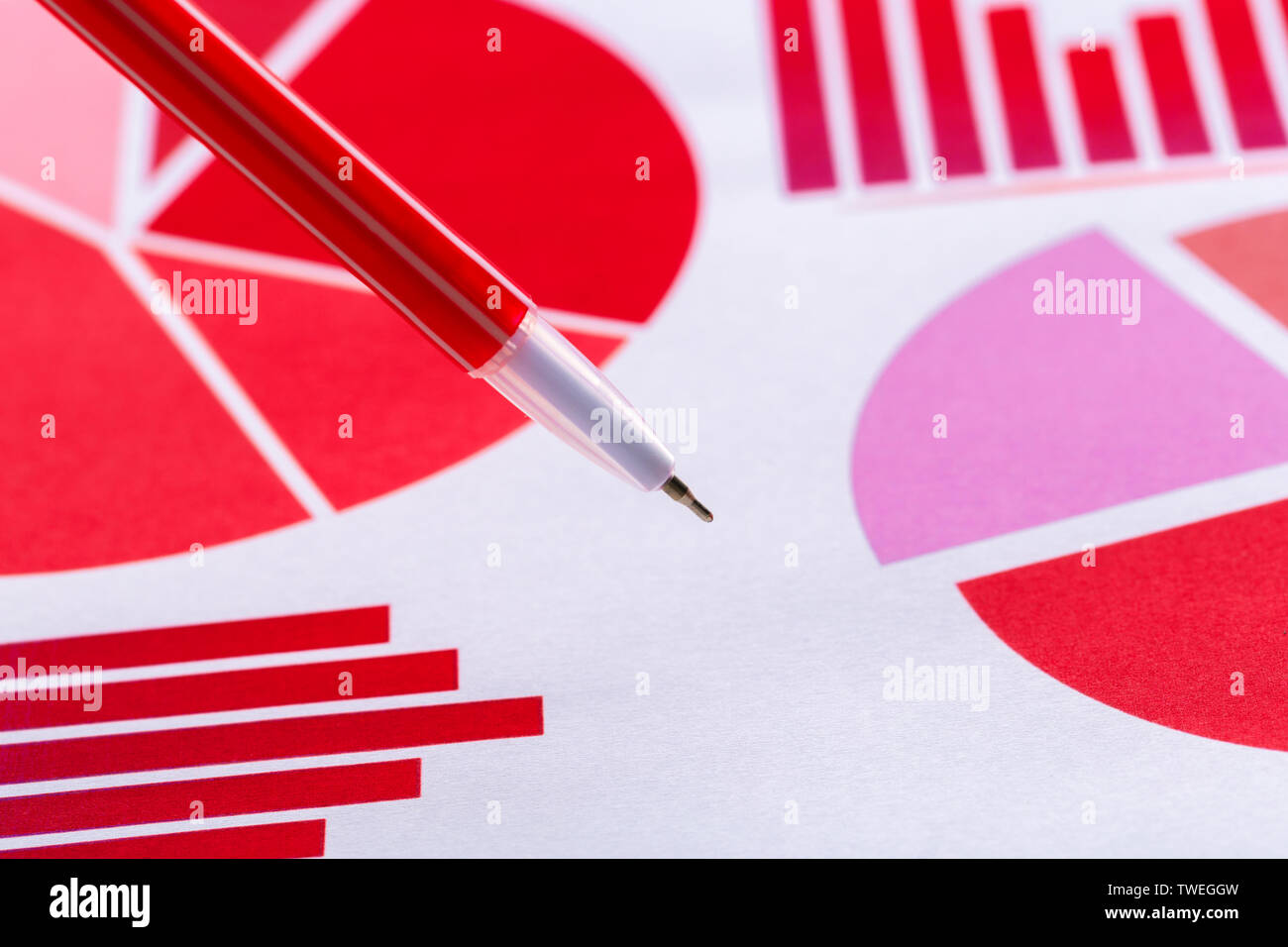 Graphical chart analysis Stock Photo - Alamy