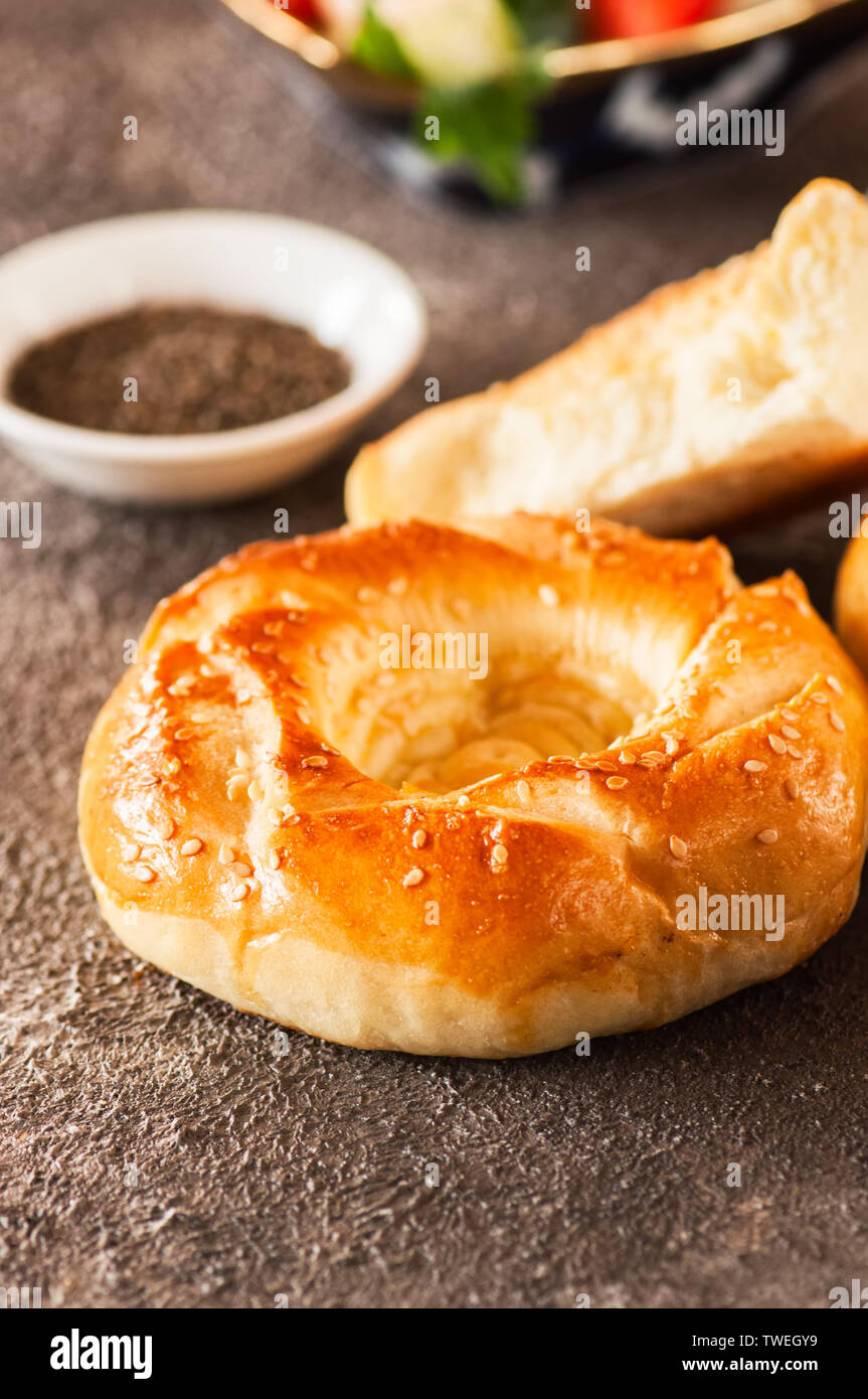 Close up traditional uzbek samsa hi-res stock photography and images ...
