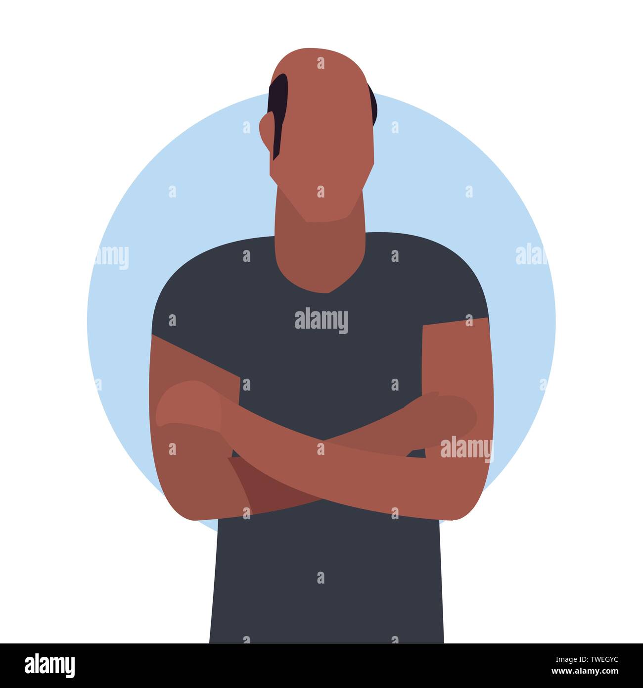 man character portrait cartoon design vector illustration Stock Vector ...