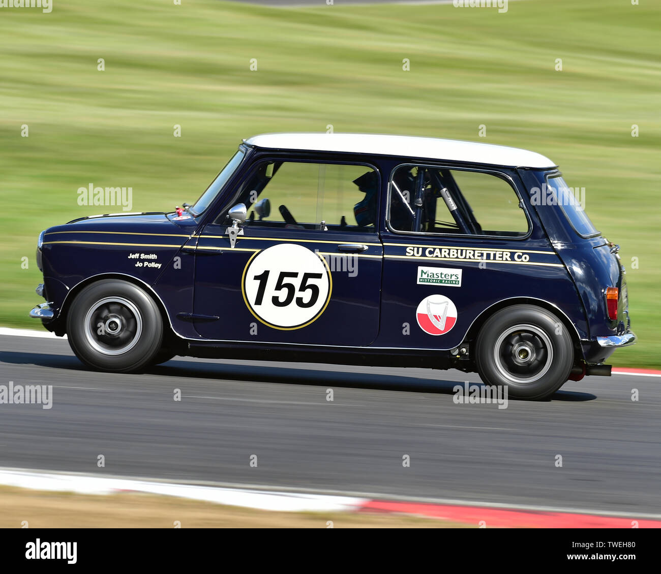 Jeff Smith, Jo Polley, Austin Mini Cooper S, Masters pre-66 touring ...