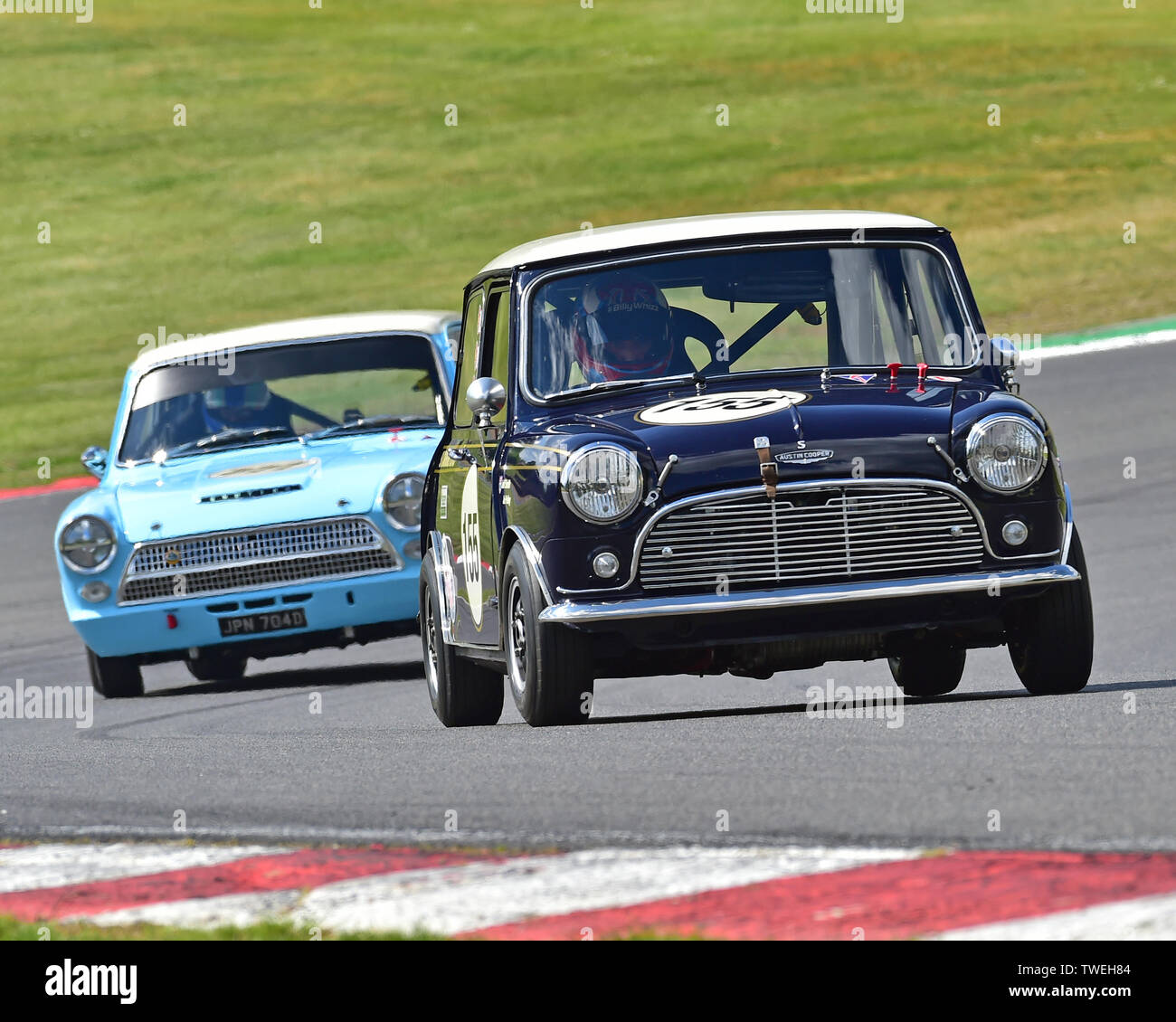 Jeff Smith, Jo Polley, Austin Mini Cooper S, Masters pre-66 touring ...