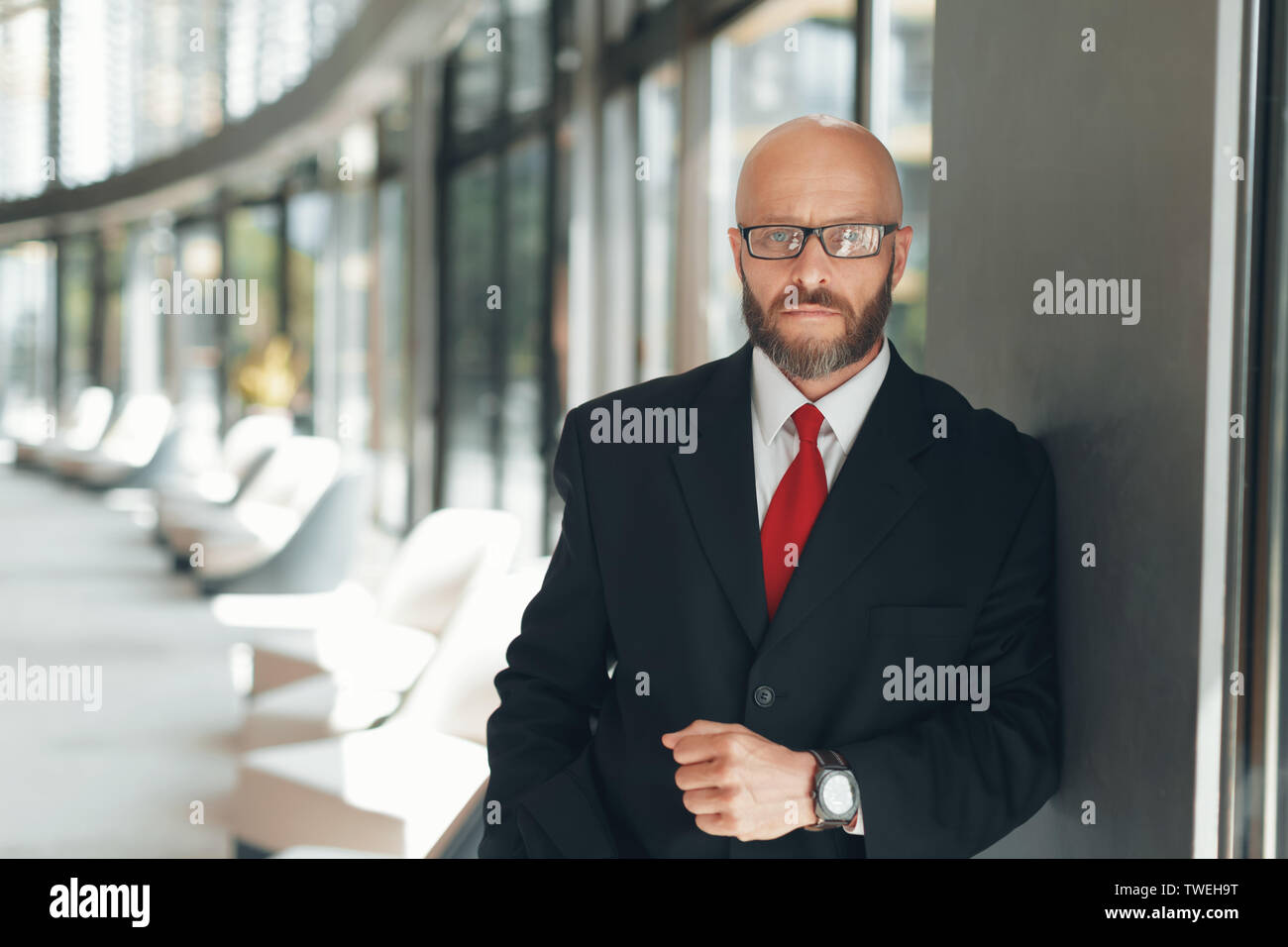Portrait of a handsome CEO Stock Photo - Alamy