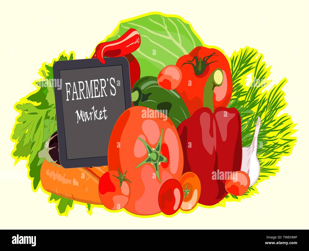 Banner vegetarianism Stock Vector Images - Alamy