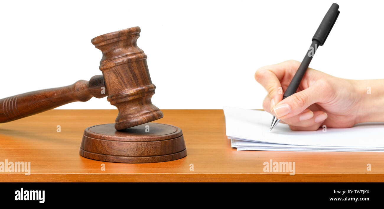 Person on trial courtroom hi-res stock photography and images - Alamy