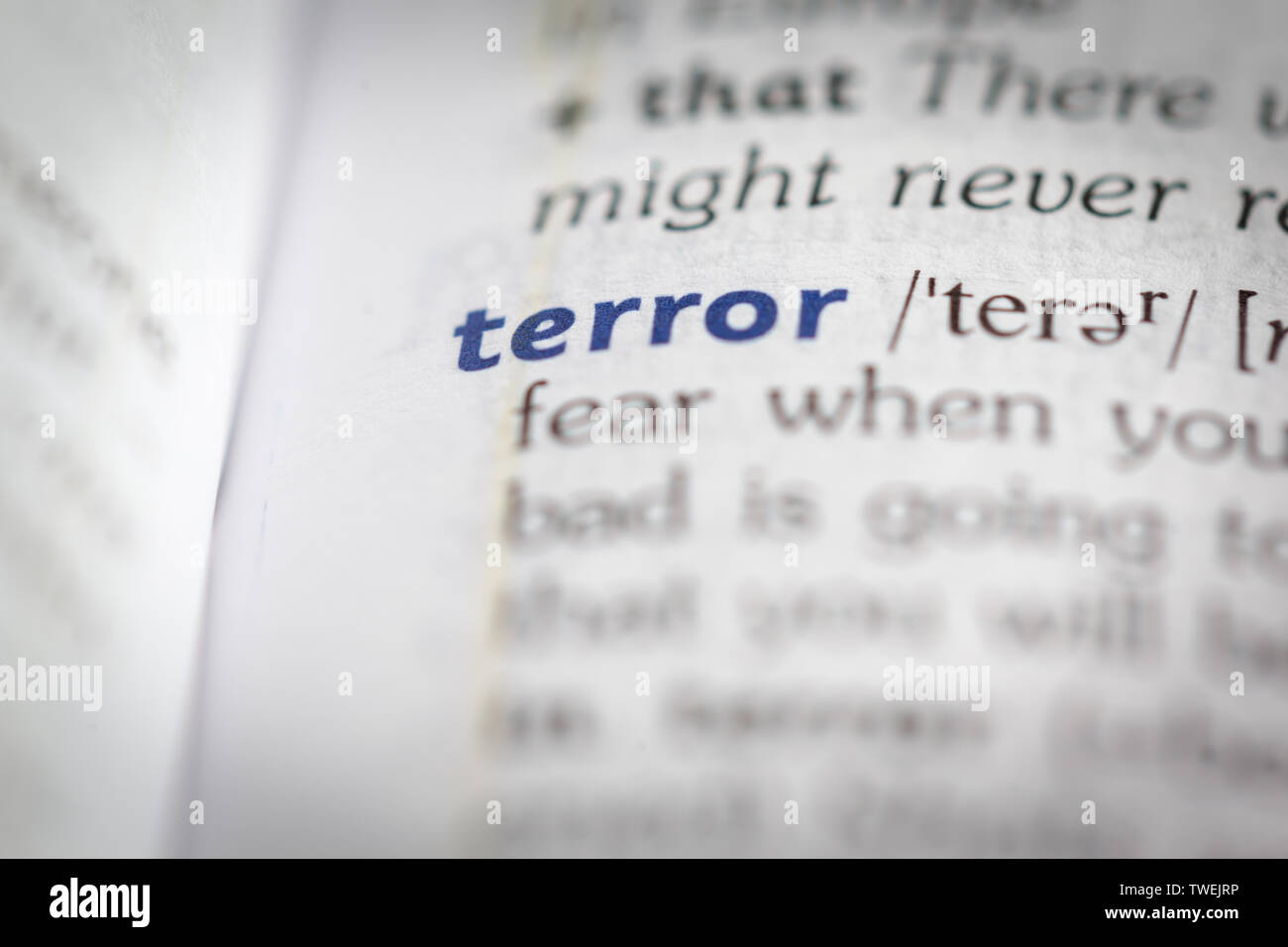 Dictionary definition of word Stock Photo - Alamy