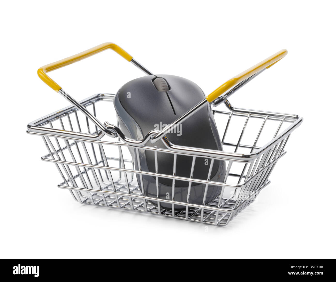 Computer mouse shopping basket hi-res stock photography and images - Alamy
