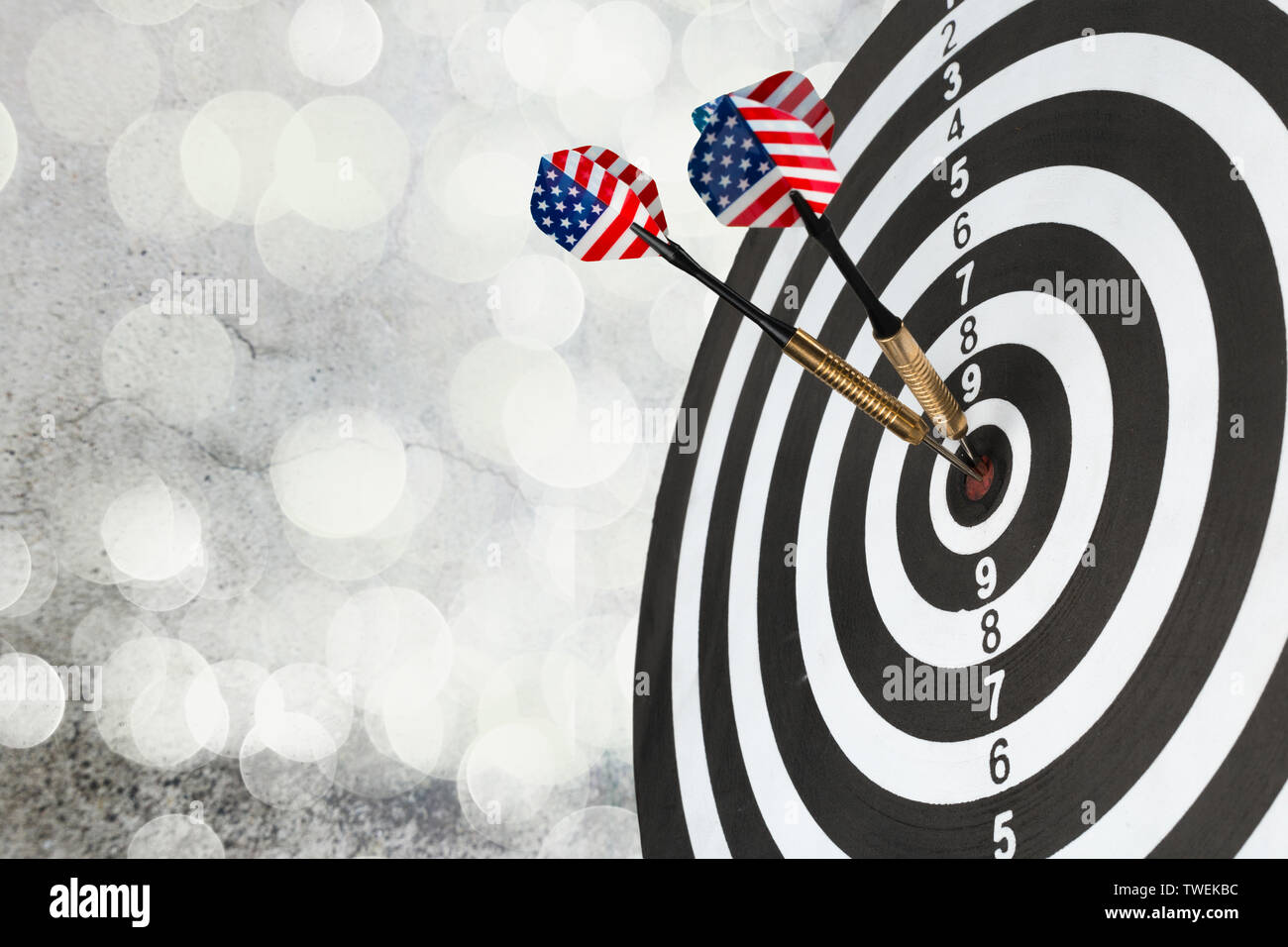 Success hitting target, aim goal achievement concept Stock Photo - Alamy