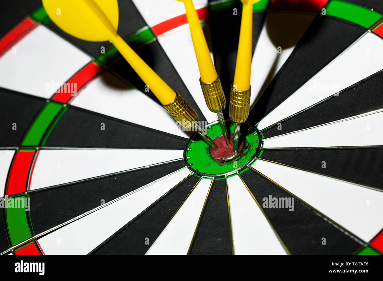 Success hitting target, aim goal achievement concept Stock Photo - Alamy