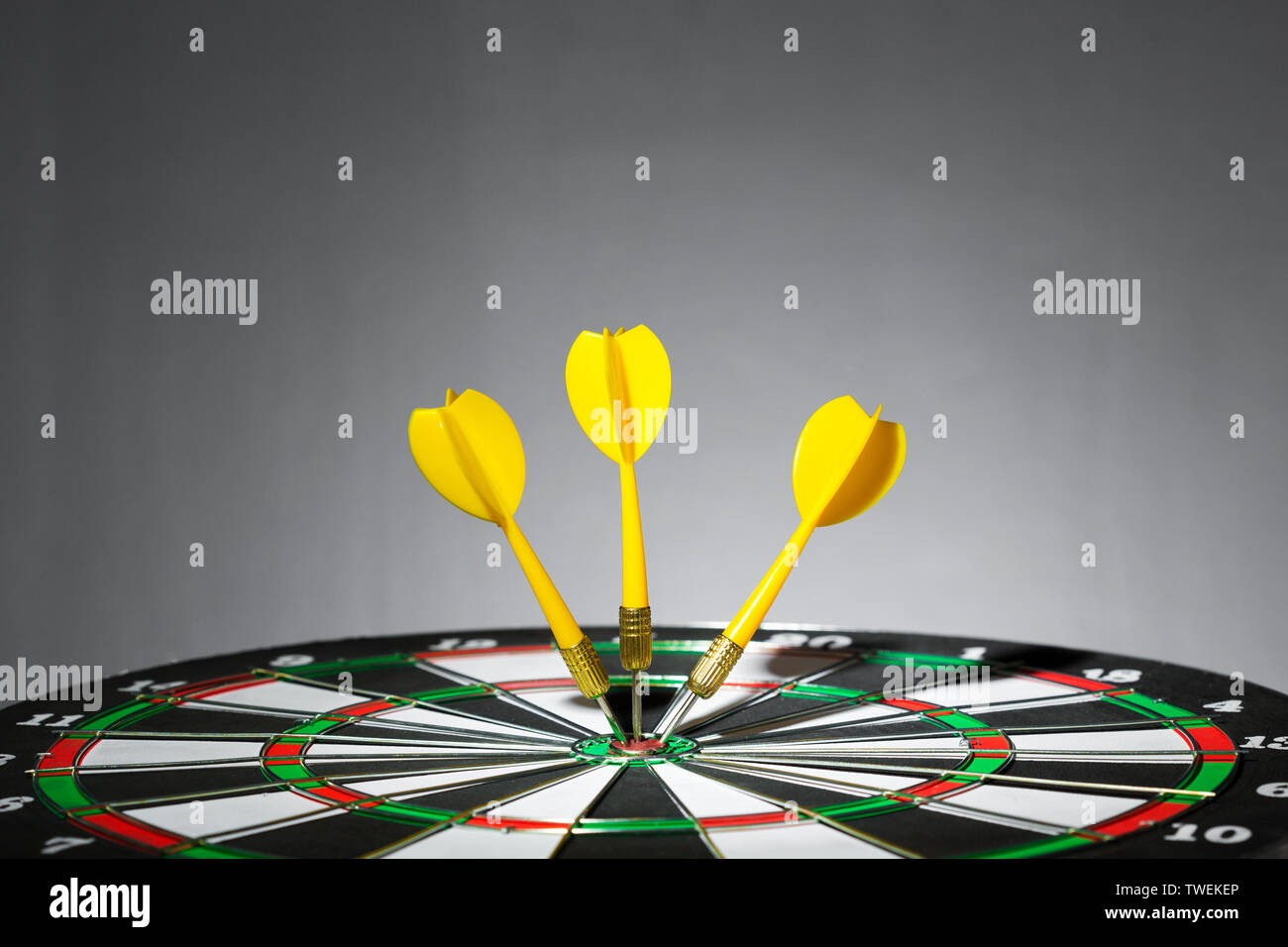 Success hitting target, aim goal achievement concept Stock Photo - Alamy