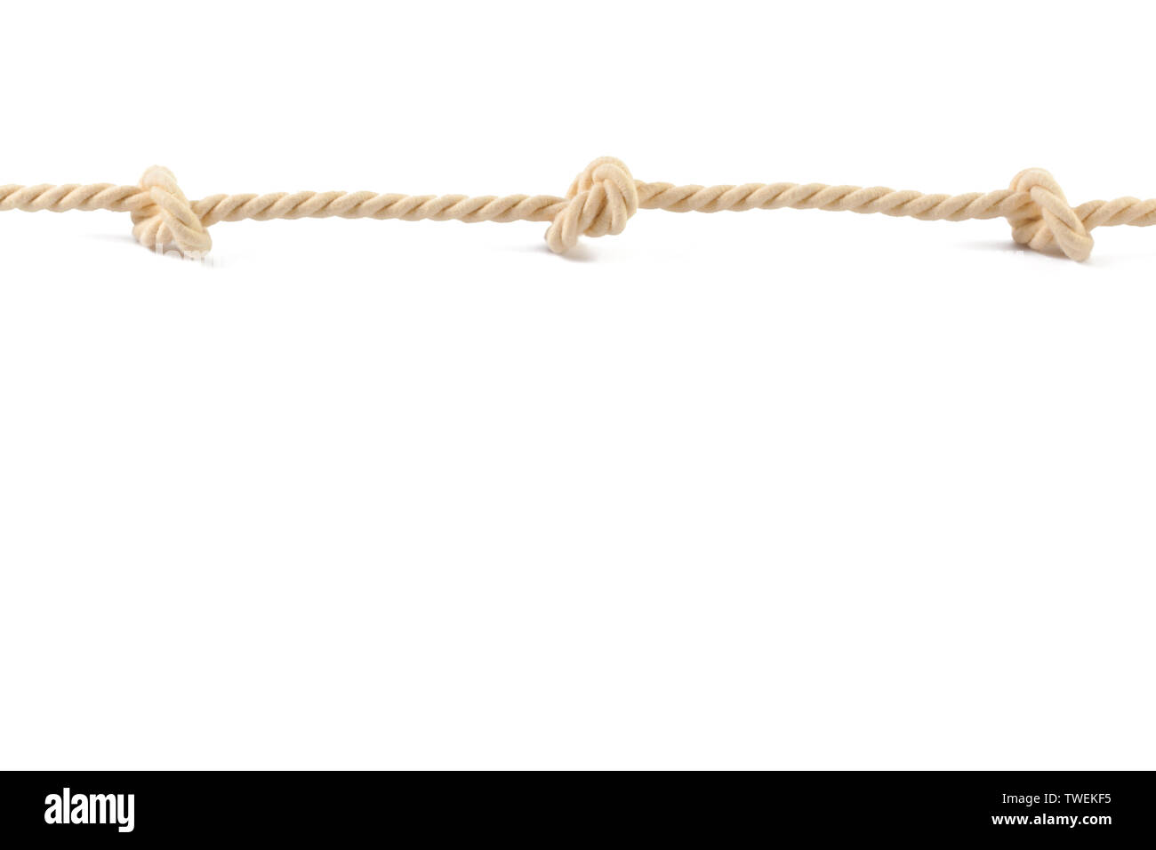 Beige cotton rope Stock Photo - Alamy