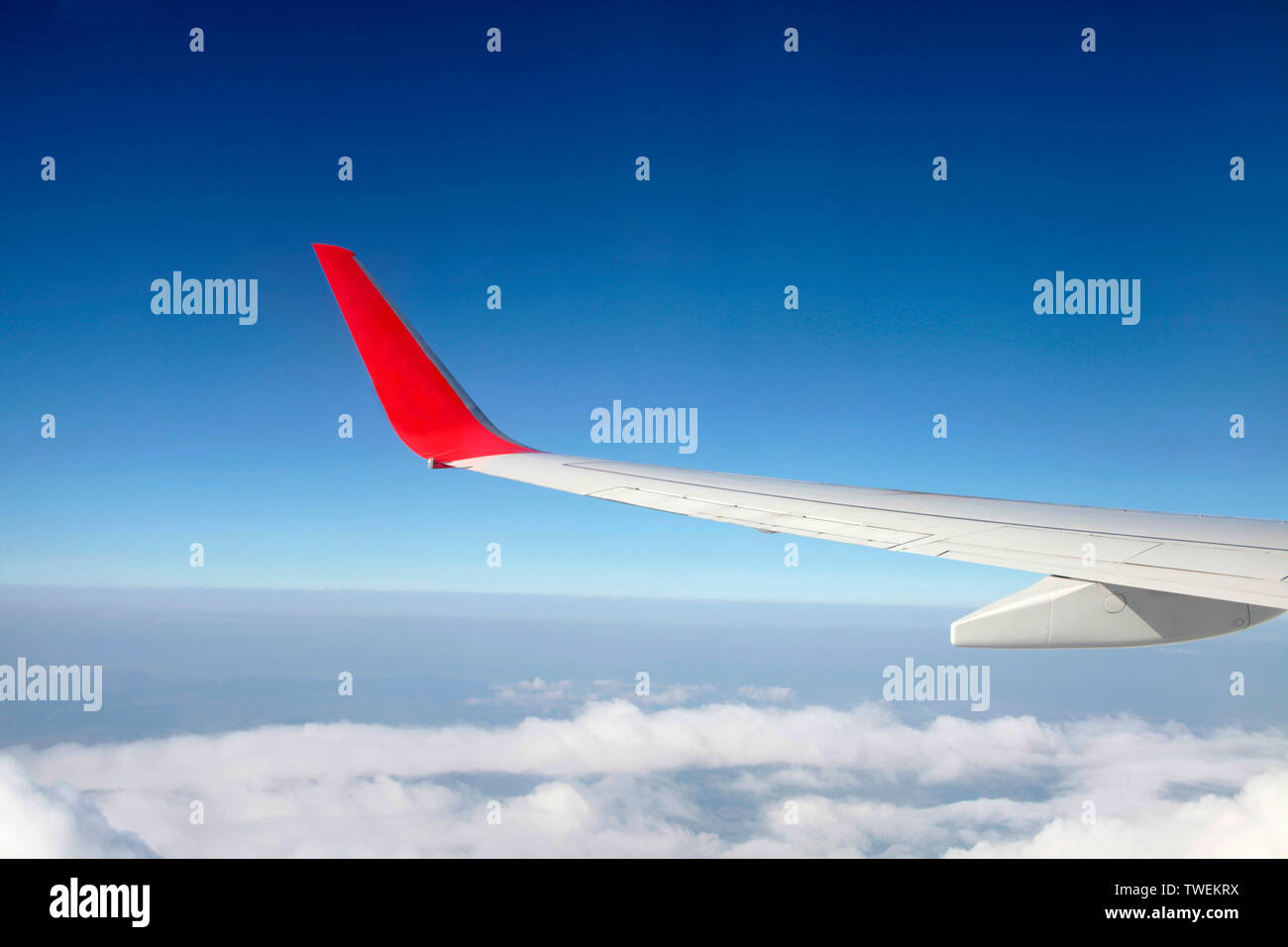 Aircraft wing tip Stock Photo - Alamy