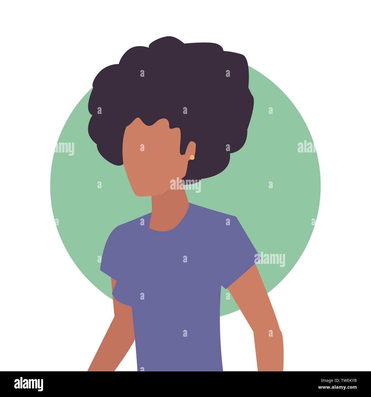 woman female character portrait design vector illustration Stock Vector ...